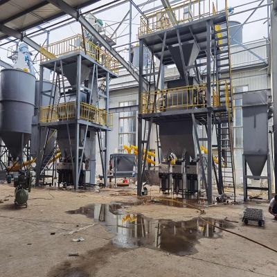 China 5kW Dry Mortar Production Line Tile Adhesive Skim Coat Wall Putty Dry Cement Mixer for sale