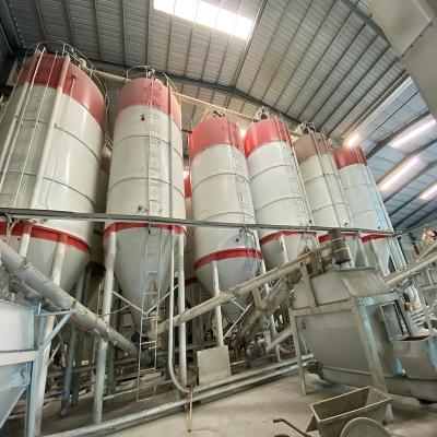 China Cement Dry Powder Mortar Production Line 50Ltr Eco Friendly Screw Mixer Type for sale