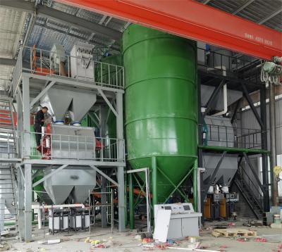 China PLC system Sand Dry Powder Mortar Production Line  High Safety Level for sale