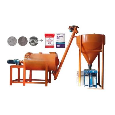 China Full Automatic Dry Mortar Production Line For Manufacturing Plant And Construction Works With Energy & Mining for sale