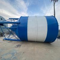Quality White Blue 100 Tonnes Cement Storage Tank 80 Ton Concrete Plant Silo for sale
