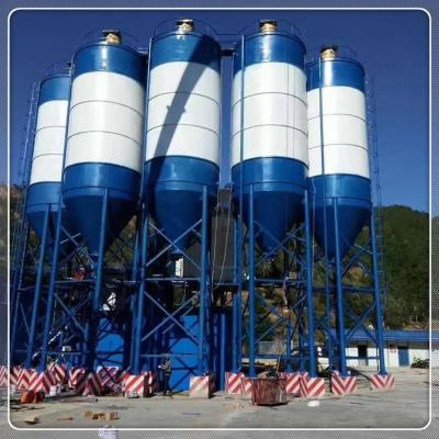 China RST Hopper Cement Storage Silo 50T-120T Batching Plant Cement Silo for sale