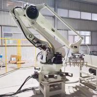 China Automatic Paper Box Robotic Arm Palletizer 3220mm Working Radius Muddy Powder Palletizing Robot for sale
