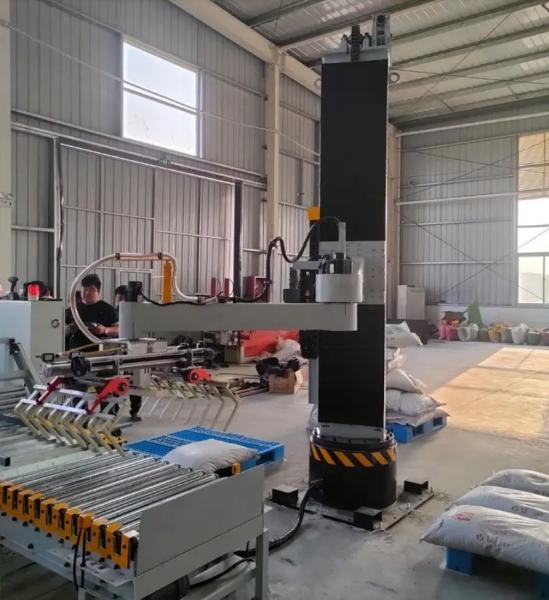 Quality Arm Robot Palletisers Cooperative Robot Rapid Palletizing Of Rice Bags In Agricultural Products Industry for sale