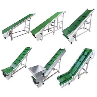 China Durable Heat Resistant Inclined Belt Conveyors Customized Side Guards And Cleats for sale