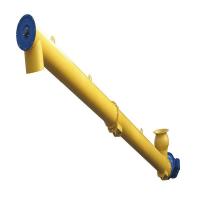 China Automatic Flex Screw Conveyor System Dust Auger Conveyor with Hopper 10m for sale