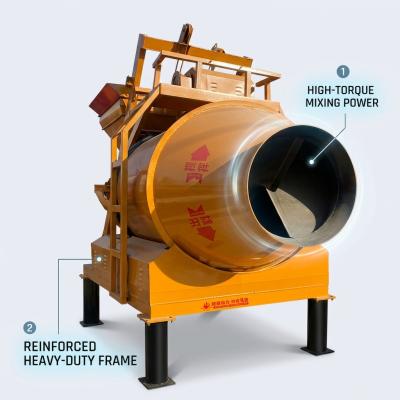 China Energy Saving Mobile Cement Mixer 5kW Concrete Mixer Machine 750L for sale