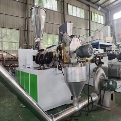 China Plastic Recycling Transparent Soft Hard Granulating Machine Line For PVC Compounding for sale