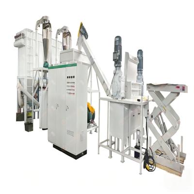 China 90KW Power WPC Pulverizer Machine with Pulse Dust Collector and Air Water Cooling System for sale
