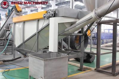China PE Bottle Crushing Plastic Recycling Machine 100 - 500KW Power Stable Working for sale