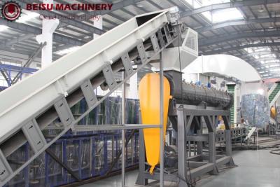 China PE Bottle Crushing Plastic Recycling Machine 100 - 500KW Power Stable Working for sale