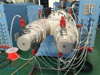 China PVC Double Electrical Conduit Plastic Pipe Making Machine Good Plasticization for sale