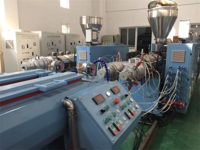 China Double Electrical Threading PVC Pipe Production Line 16 - 40mm Pipe Dia for sale