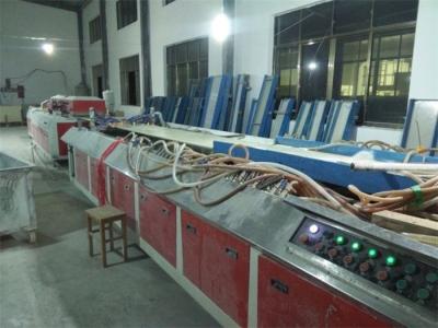 China Hard PVC Plastic Profile Production Line Fault Alarm Function For Electric Trunking for sale