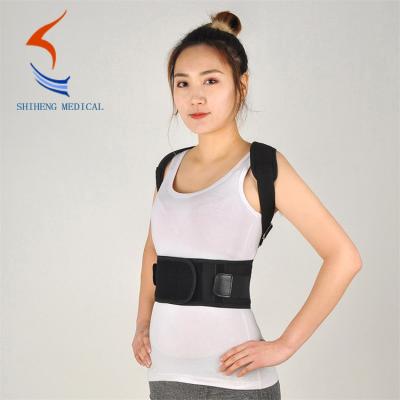 China Hot selling high quality black back posture corrector clavicle brace for sale