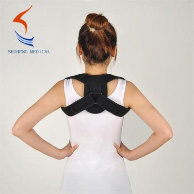 China Black color clavicle support brace S M L size back support for posture for sale