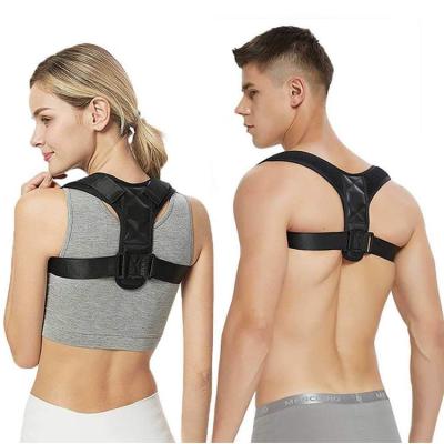 China Black color posture corrector with arm pads universal size body posture corrector breathable for sale