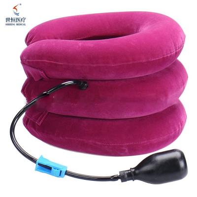 China Easy to use neck traction collar adjustable neck brace support inflatable for sale