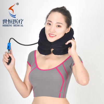 China High quality soft inflatable neck traction stretching brace for Neck Pain Relaxing for sale