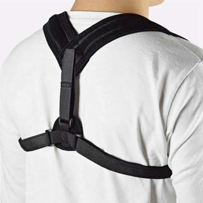 China Neoprene Adjustable Durable Breathable Comfortable Soft Back Posture Corrector Brace for sale