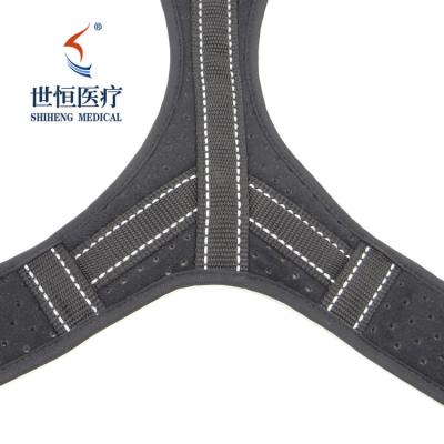China Comfortable Leather Pad Adjustable Back Support Posture Corrector for sale