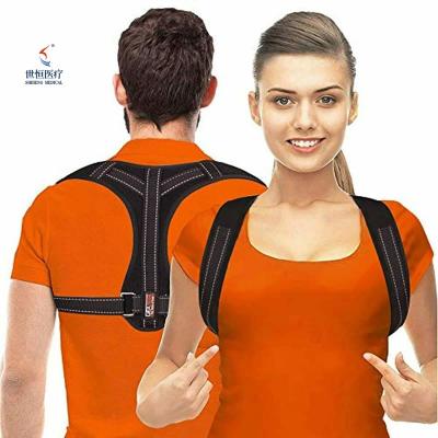 China factory direct sale man women universal adjustable back shoulder belt support body posture corrector for sale