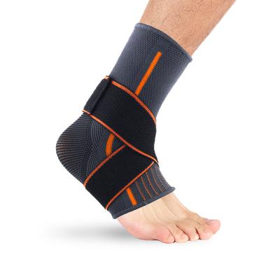 China Copper compression sport protector nylon elastic ankle support brace foot sleeves for sale
