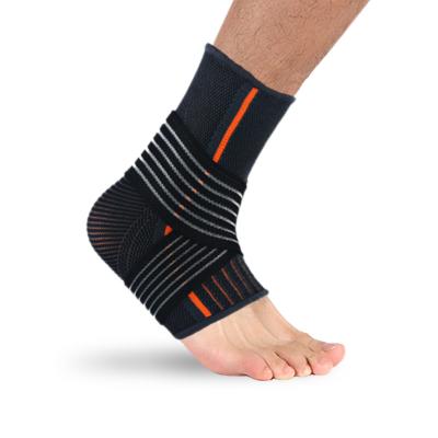 China Hot Sale Men Women Nylon Ankle Support Running Breathable Bandage Ankle Brace Compression Adjustable Ankle Support Guard for sale