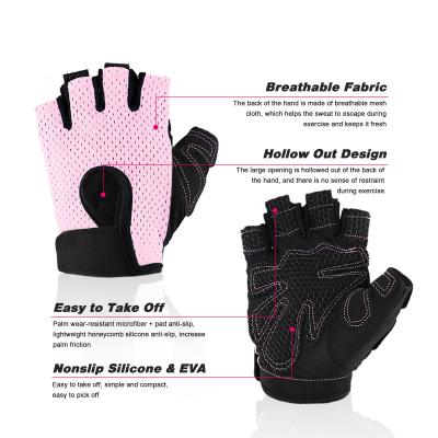 China Fitness Gloves Customized LOGO Sports Fitness Lifting Gymnastics Gloves for sale