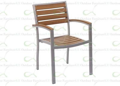 China Outdoor Dining Chairs Polywood Slats Seat and Back Chair for Outdoor/Patio/Garden for sale