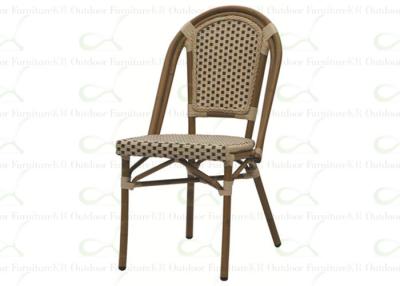 China Outdoor Dining Chairs Resin Wicker Aluminum Bamboo Rattan Chair for Restaurant for sale