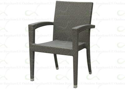 China Outdoor Dining Chairs Modern Wicker Chair Weather-resistant PE Rattan Chair for sale
