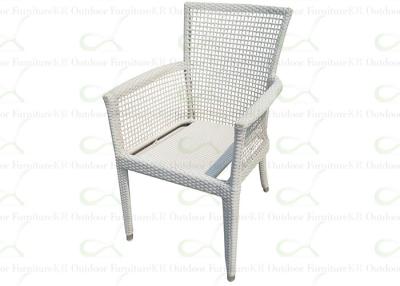 China Outdoor Dining Chairs in White for Patio Restaurant/Cafe/Bistros Stack-able for sale