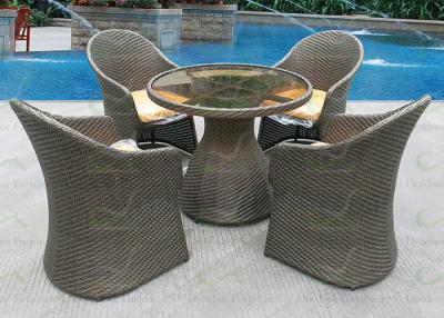 China Round Patio Dining Sets High-density Polyethylene Outdoor Furniture Sets for sale
