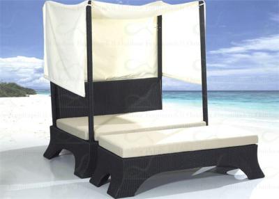 China Square Outdoor Lounge Bed Modular Queen Sized Bed Rattan/Wicker Sun Lying Bed for sale
