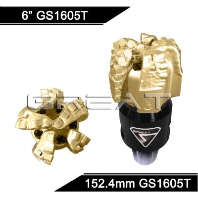 China 6 inch Steel Body PDC Bit  for oil drilling S323 ,  oil exploration drilling bit  GS1605T for sale