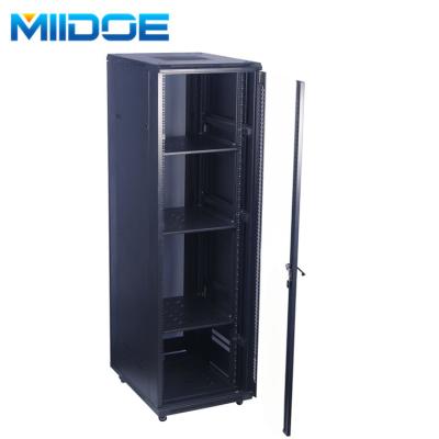 China Miidoe OEM 2m height computer cabinet high quality 42u server rack cabinet with parts for sale