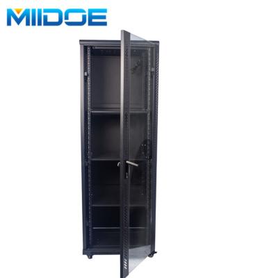 China Miidoe 47u 19'' 600x600 standing rack server data cabinet network for sale