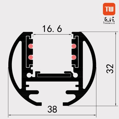 Cina pista d'accensione magnetica di 48V Trimless per la camera da letto dell'hotel della cucina in vendita