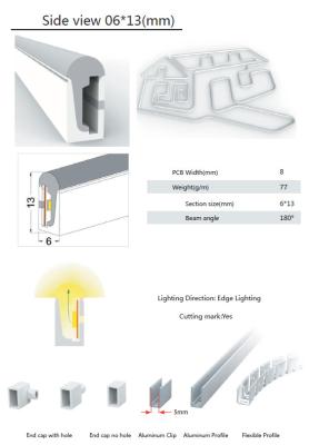 Cina metropolitana del silicone di 6×13mm LED pieghevole per la decorazione all'aperto dell'interno in vendita