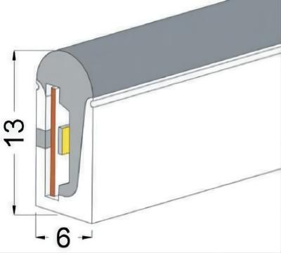 Cina metropolitana del silicone di 6×13mm LED pieghevole per la decorazione all'aperto dell'interno in vendita