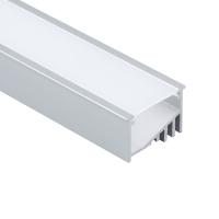 China Silver Anodized Surface Mounted LED Profile PC Diffuser For Kitchen Lighting for sale