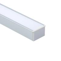 China Silver Anodized Surface Mounted LED Profile PC Diffuser For Kitchen Lighting for sale