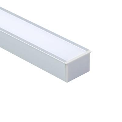 Cina Silver Anodized Surface Mounted LED Profile PC Diffuser For Kitchen Lighting in vendita