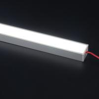 China Silver Anodized Surface Mounted LED Profile PC Diffuser For Kitchen Lighting for sale