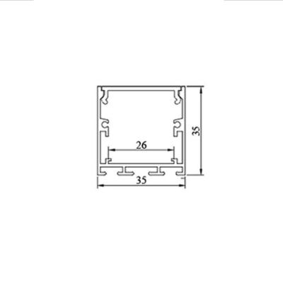 Cina Rectangular U Shape Strip Light Office Lighting Suspended Led Profile Aluminium in vendita