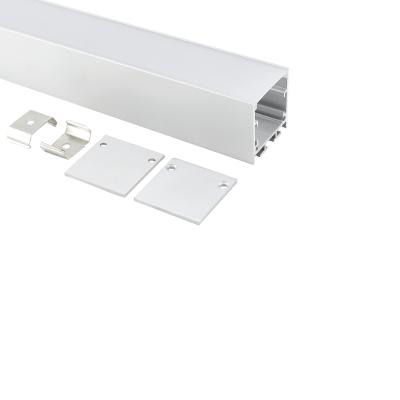 Cina Rectangular U Shape Strip Light Office Lighting Suspended Led Profile Aluminium in vendita