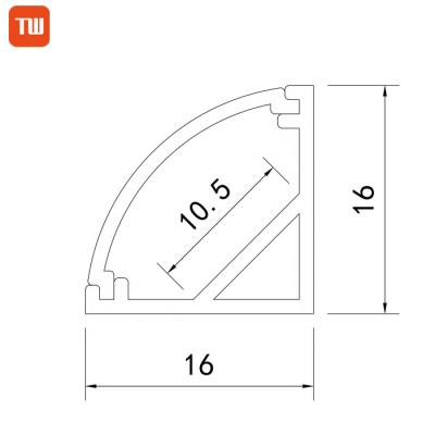 Cina L'angolo d'argento della scanalatura di V ha condotto la luce principale decorativa della parete del bagno dell'interno di profilo in vendita
