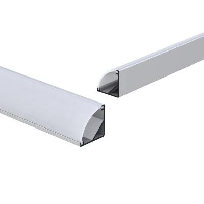 China Aluminum Alloy 6063 Corner LED Profile Anodized For LED Light Bar for sale