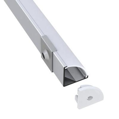 China Aluminum Alloy 6063 Corner LED Profile Anodized For LED Light Bar for sale